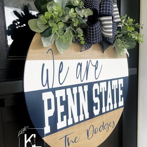 Penn State Wreath | Penn State Sign| Penn State Door Hanger | Penn ...