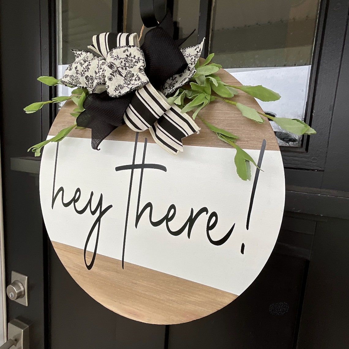 Hey There Door Hanger Hello Door Hanger Welcome Door - Etsy