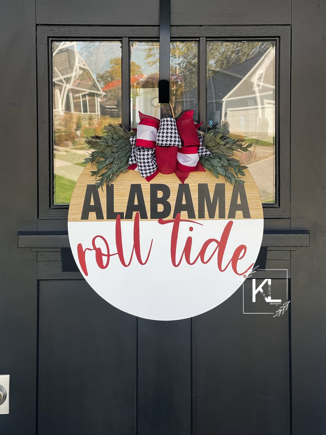 Alabama Front Door Decor | Alabama Wreath | Alabama Roll Tide Decor ...