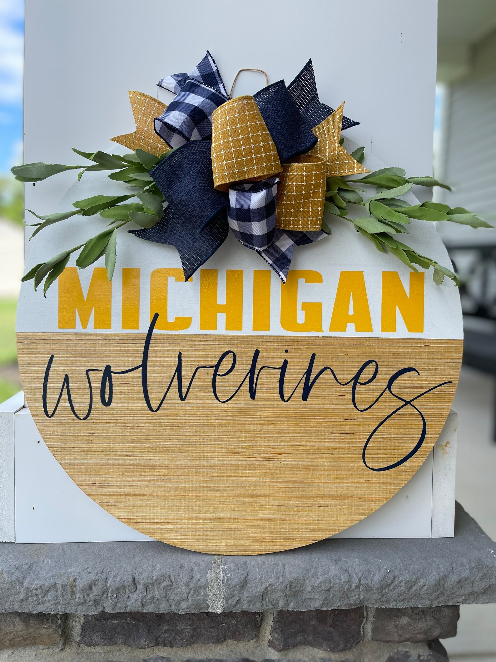 Michigan Door Hanger Michigan Door Decor Michigan - Etsy