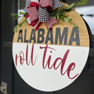 Alabama Front Door Decor | Alabama Roll Tide | Front Door Decor | Front ...