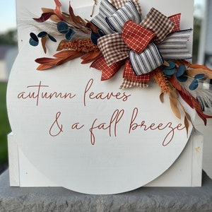 Fall Door Hanger | Fall Decor | Front Door Decor | Fall Porch Sign ...