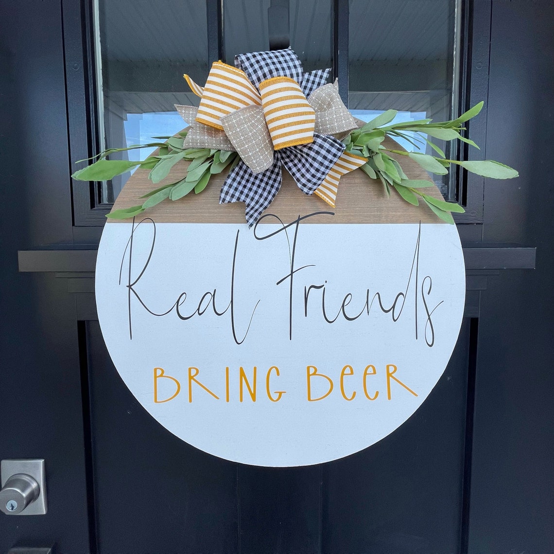 Funny Door Hanger Funny Door Sign Front Door Decor | Etsy