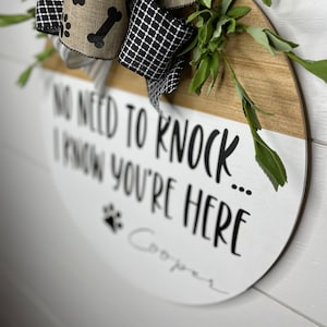 Dog Door Hanger Dog Door Sign Front Door Decor Front | Etsy