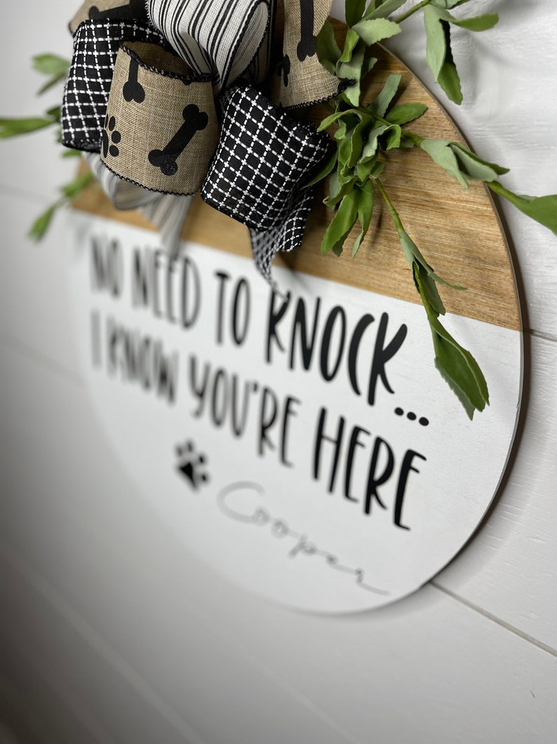 Dog Door Hanger Dog Door Sign Front Door Decor Front | Etsy