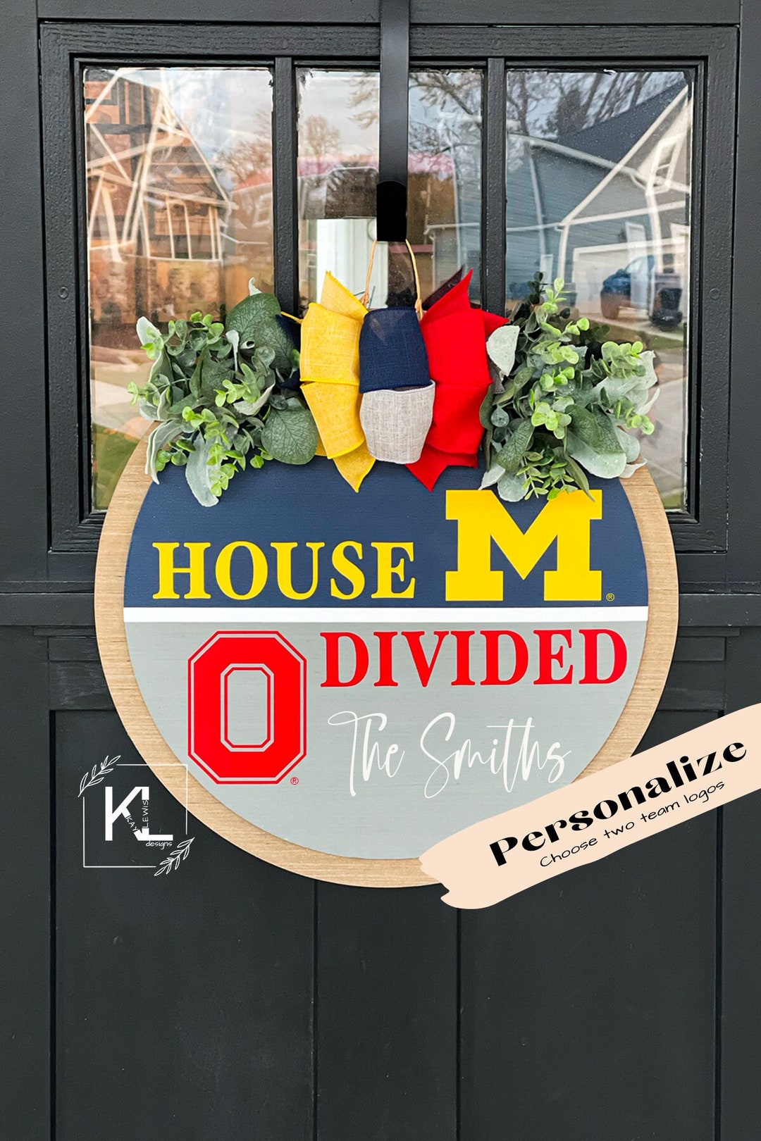 House Divided Door Sign | House Divided Sign | House Divided Wreath ...