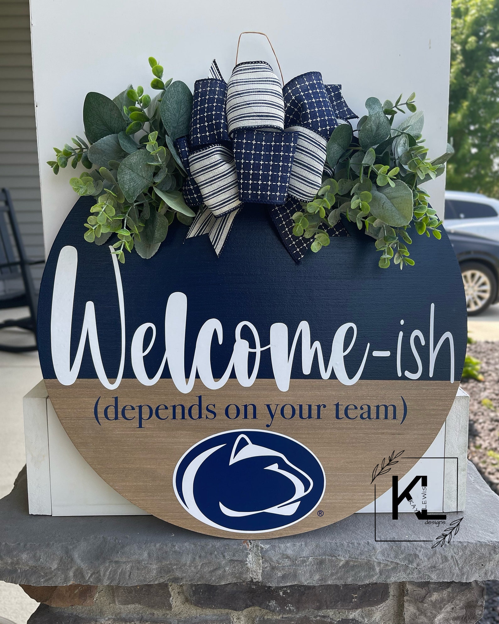 Penn State Front Door Decor | Penn State Sign | Sports Sign | Door ...