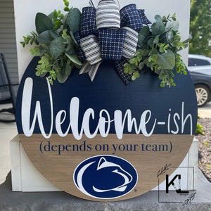 Penn State Front Door Decor | Penn State Sign | Sports Sign | Door ...