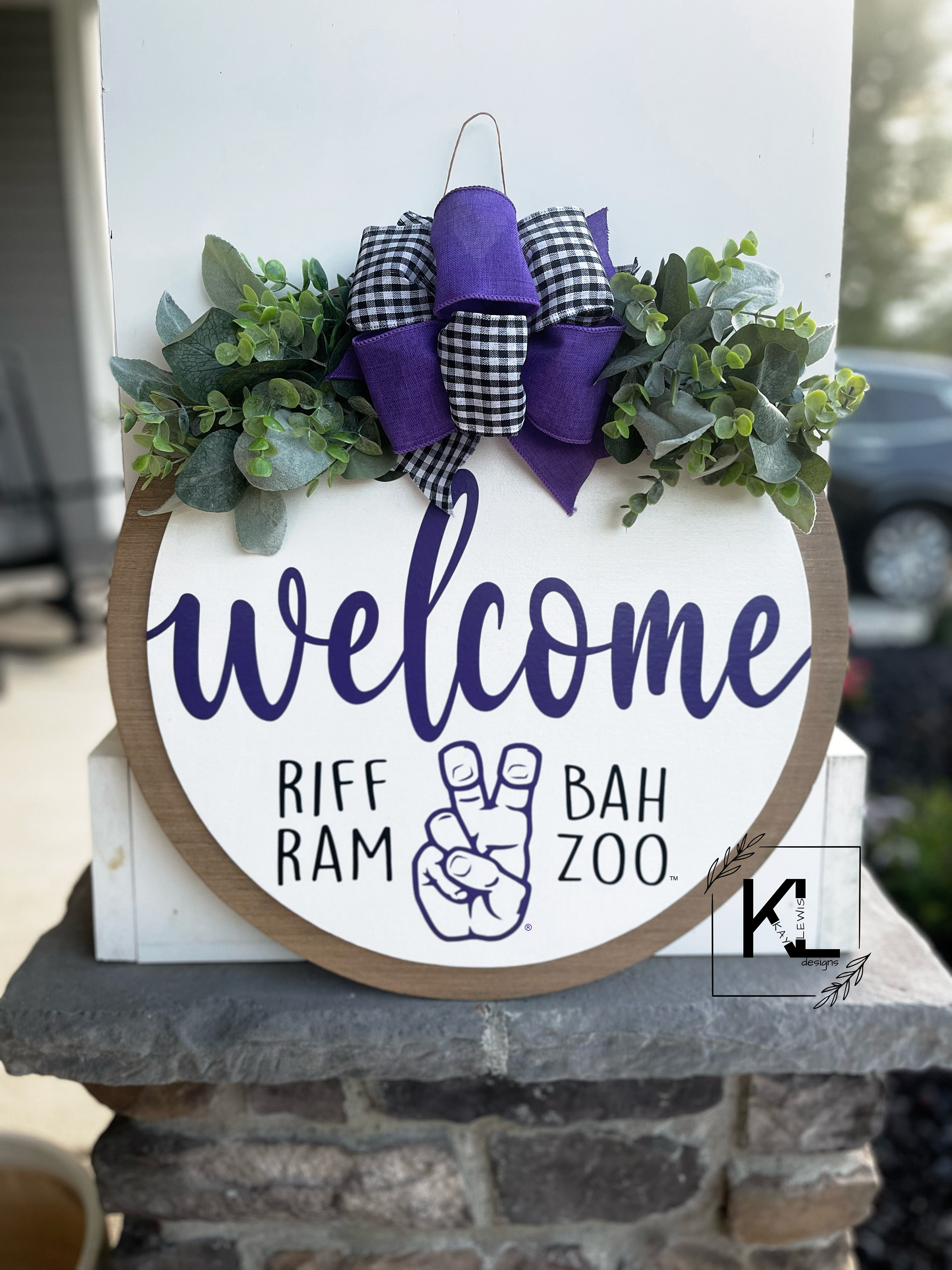 TCU Front Door Decor | TCU Horned Bullfrongs Sign | Sports Sign | Texas ...