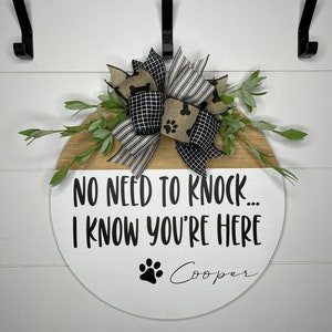 Dog Door Hanger Dog Door Sign Front Door Decor Front | Etsy