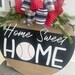 Baseball Door Hanger L Baseball Door Sign Baseball Welcome Sign Welcome ...
