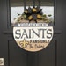 New Orleans Saints Door Hanger Front Door Decor Saints Door - Etsy