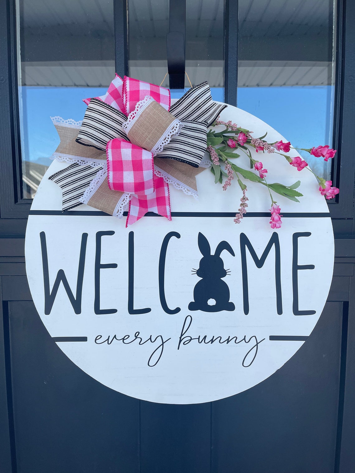 Easter Door Hanger | Easter Door Decor | Easter Welcome Sign | Easter ...