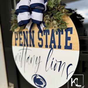 Penn State Wreath | Penn State Sign| Penn State Door Hanger | Penn ...