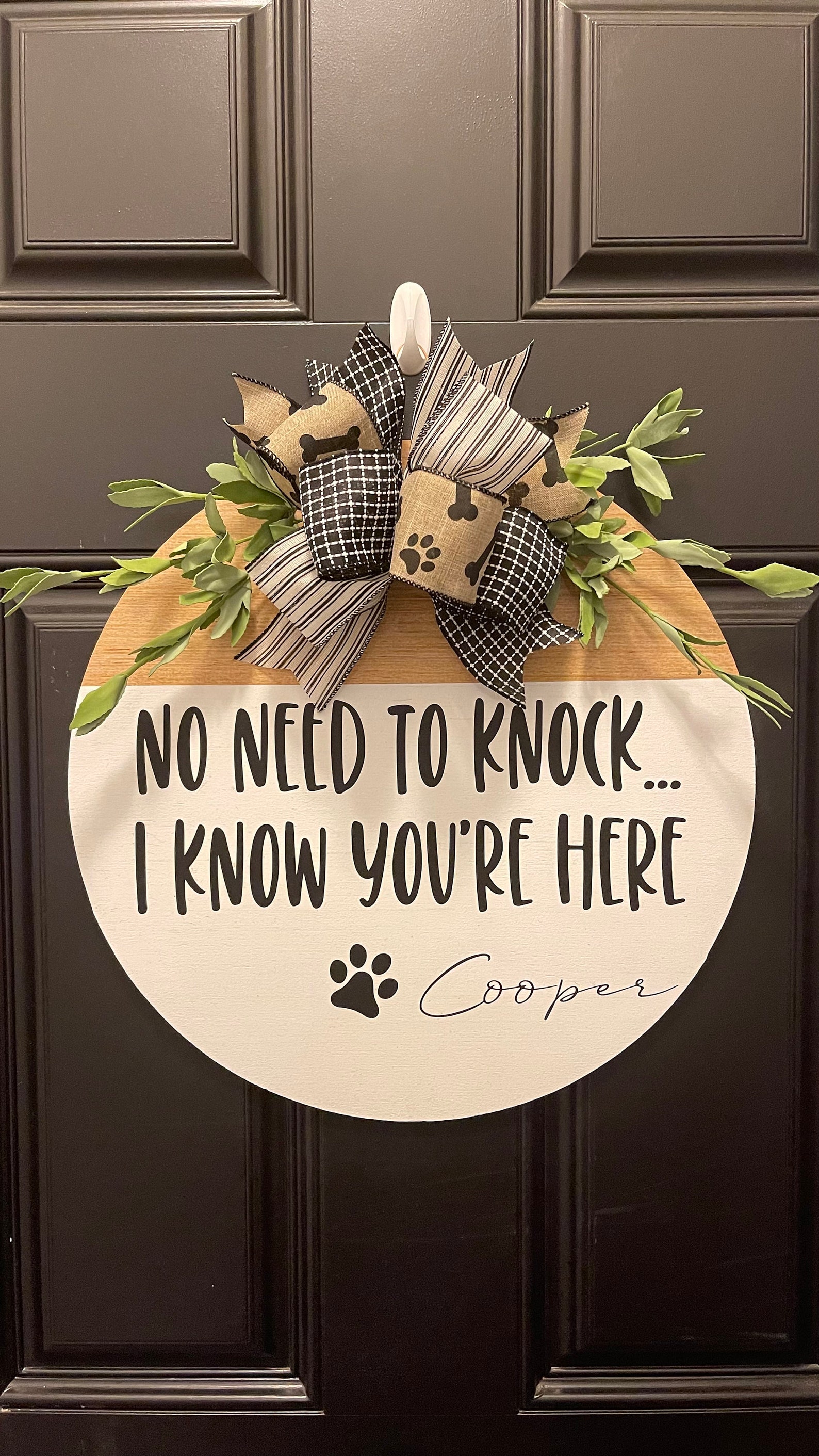 Dog Door Hanger Dog Door Sign Front Door Decor Front | Etsy