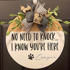 Dog Door Hanger Dog Door Sign Front Door Decor Front | Etsy