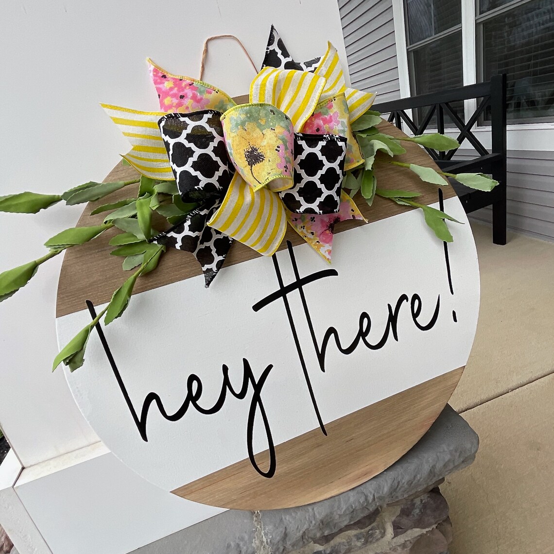 Hey There Door Hanger Hello Door Hanger Welcome Door - Etsy