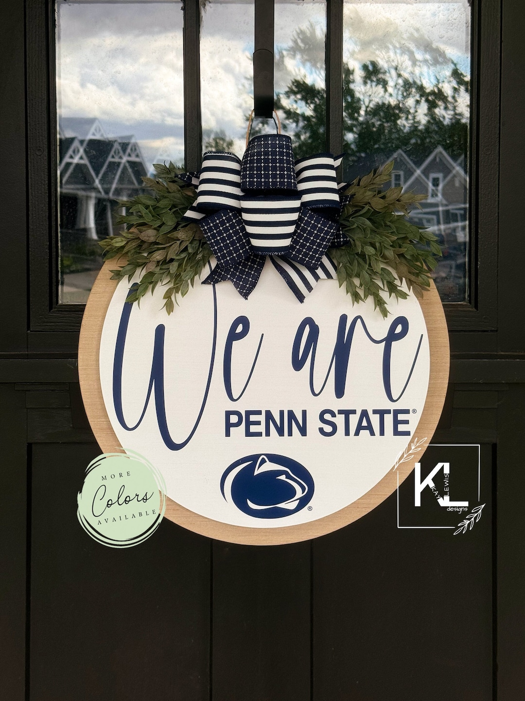 Penn State Wreath | Penn State Sign| Penn State Door Hanger | Penn ...