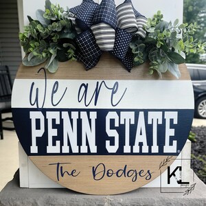 Penn State Wreath | Penn State Sign| Penn State Door Hanger | Penn ...