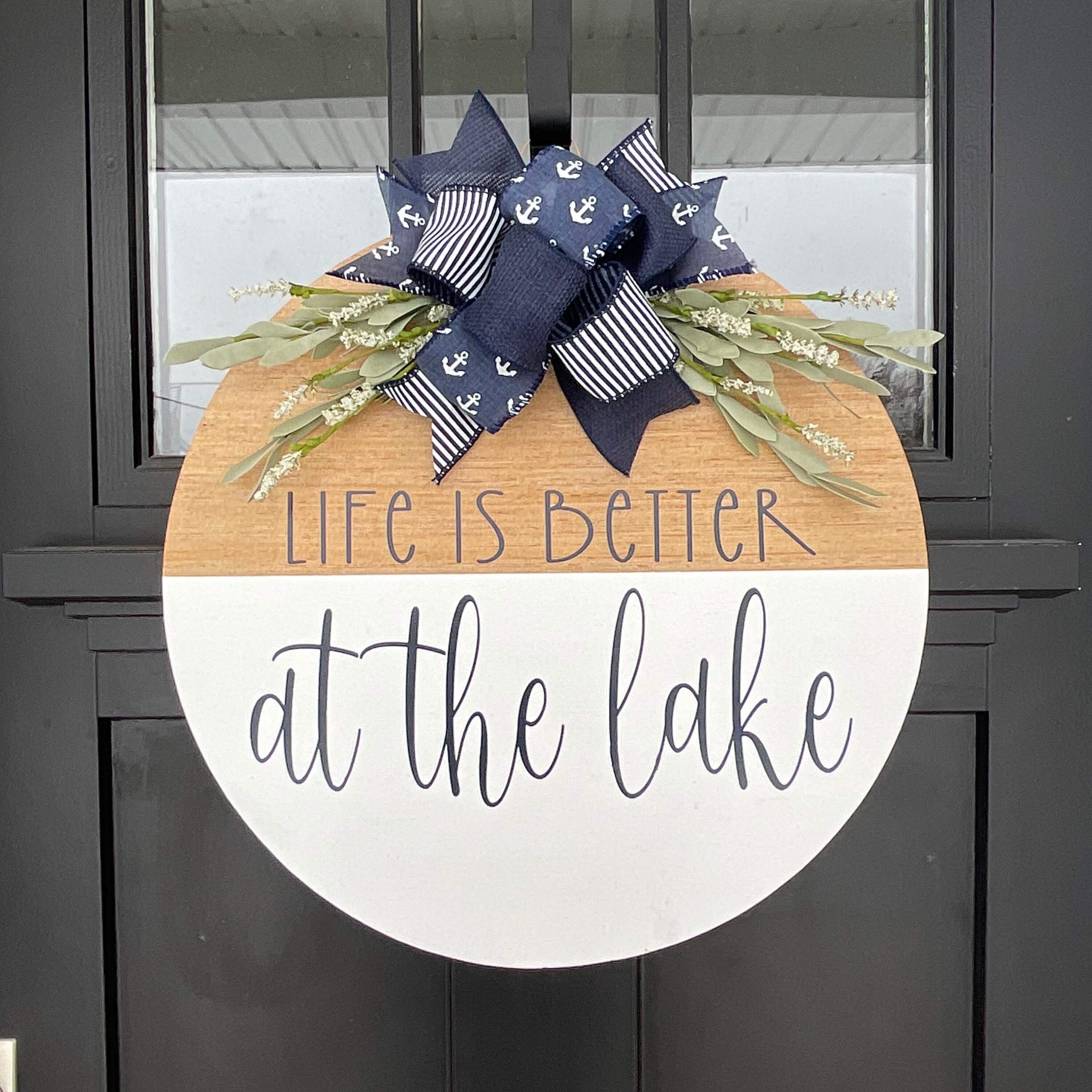 Front Door Decor Lake House Front Door Wreath Lake House - Etsy