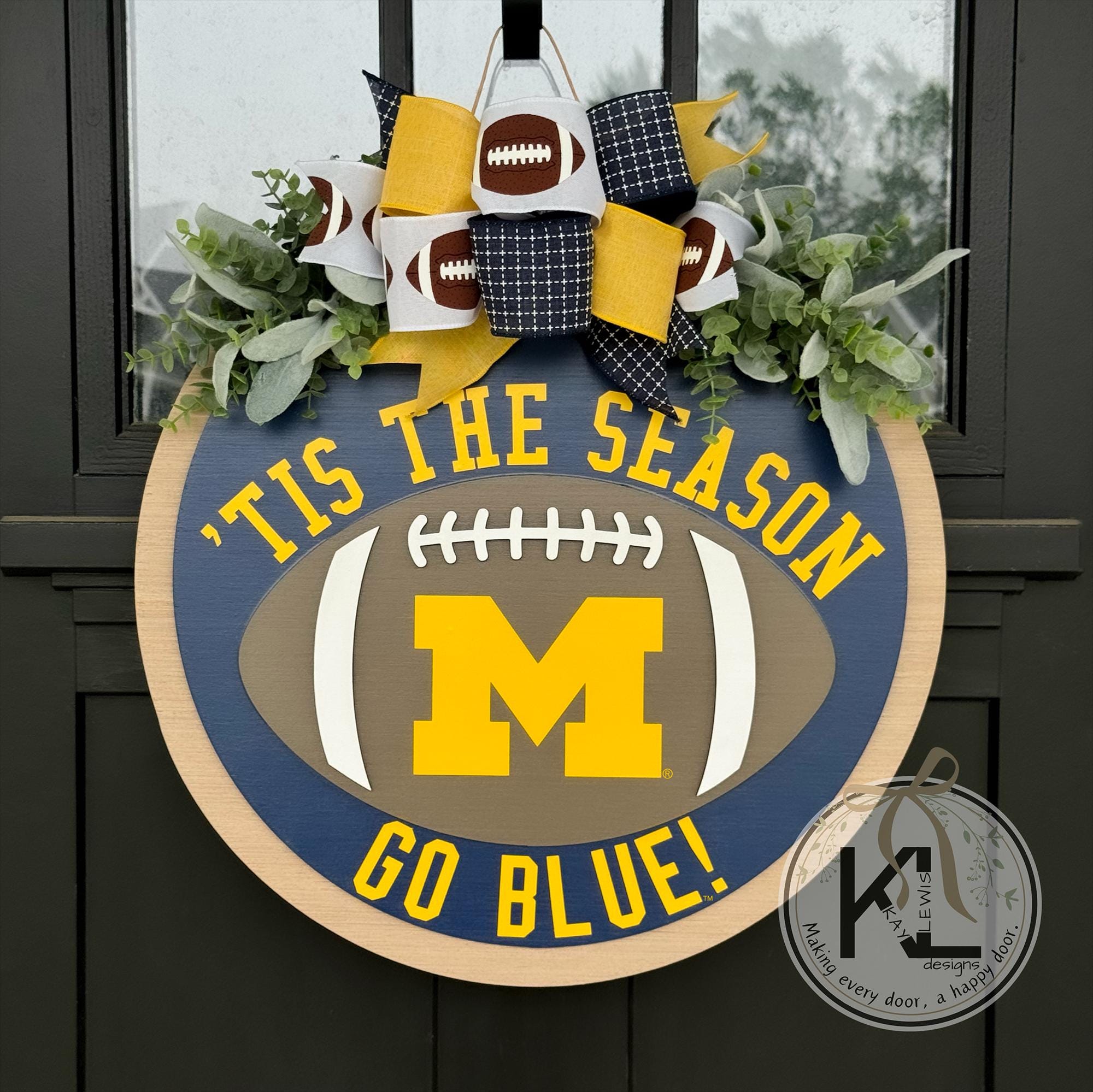 Michigan Door Hanger | Front Door Decor | Michigan Door Sign | Michigan ...