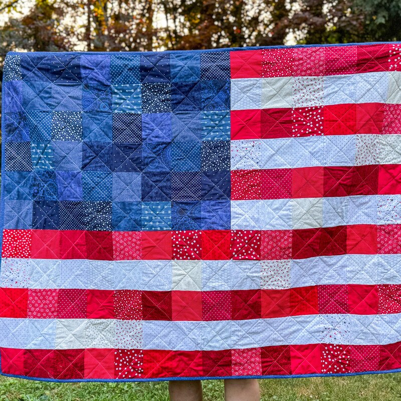 Patriotic Quilt - Etsy