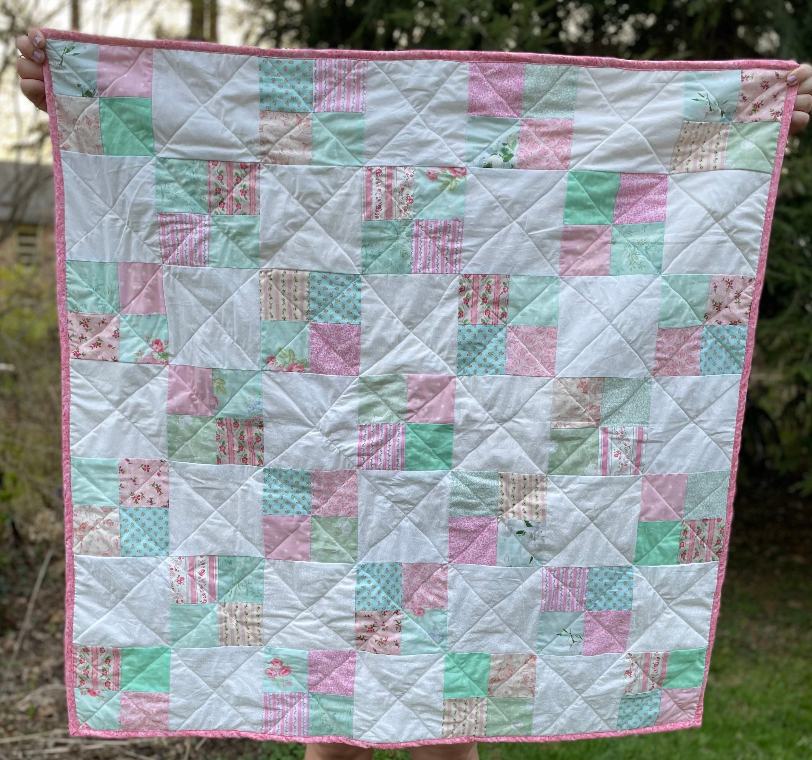 Shabby Chic Baby Girl Patchwork Quilt - Etsy