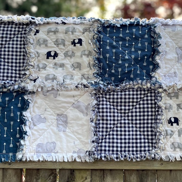 Rag Baby Quilt - Etsy