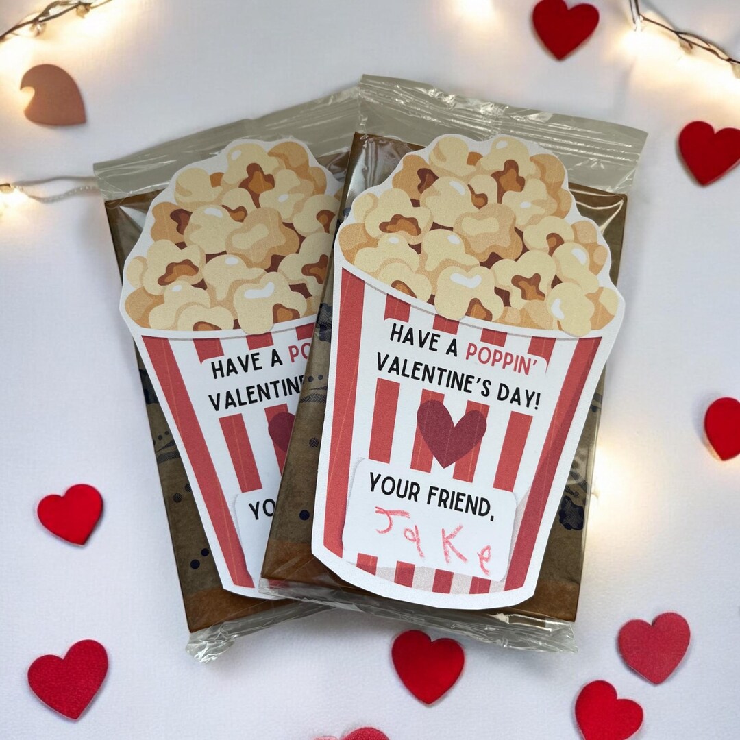 Valentines Day Card PDF Instant Digital Download, Have A Poppin ...