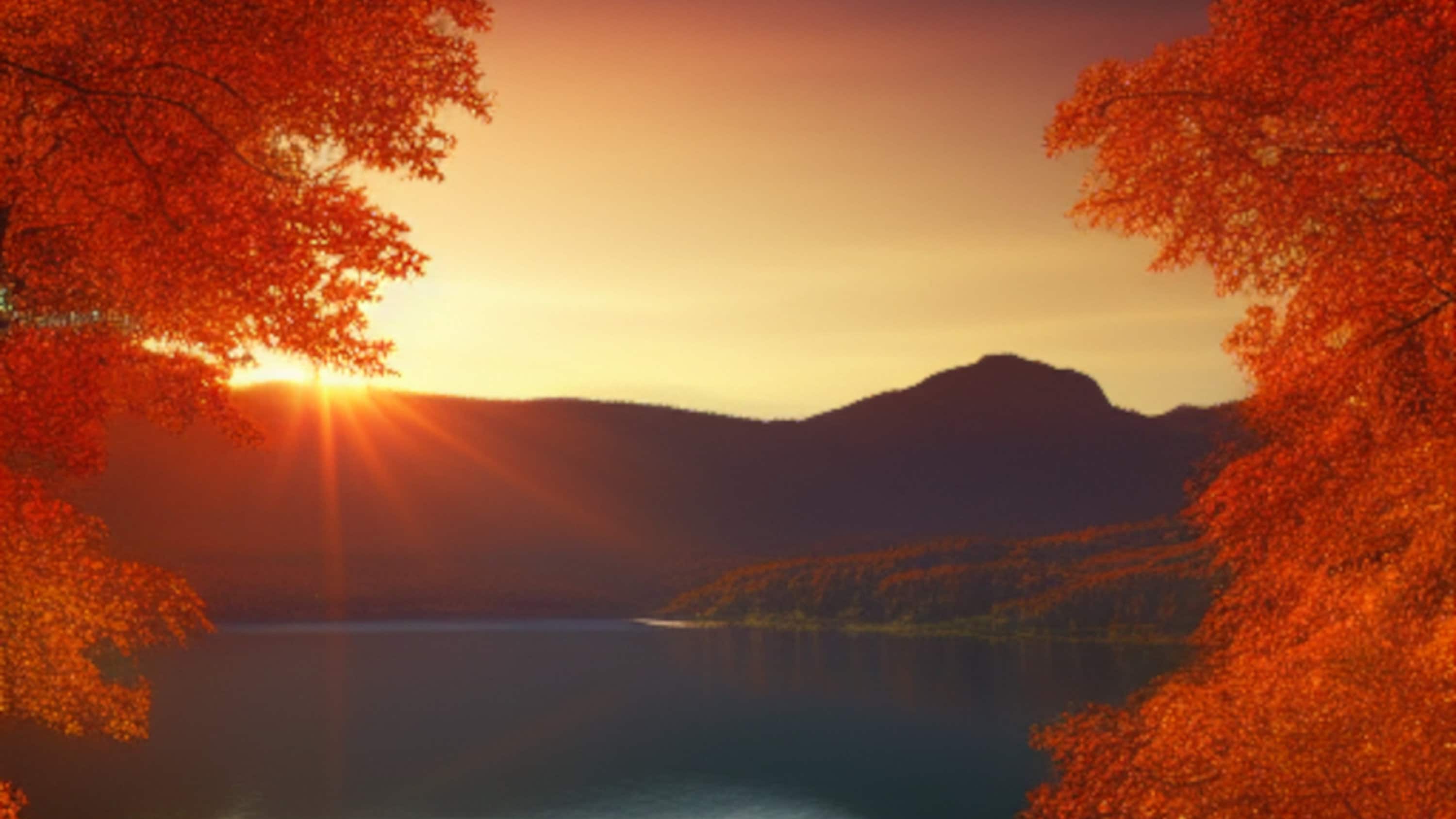 8 Fall Lake Picture Backgrounds for Zoom, Skype, Google Meet, Microsoft ...