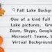 9 Fall Lake Picture Backgrounds for Zoom, Skype, Google Meet, Microsoft ...