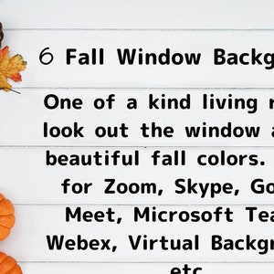 6 Fall Window Backgrounds for Zoom, Skype, Google Meet, Microsoft Teams ...