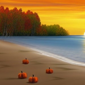 8 Fall Beach Picture Backgrounds for Zoom, Skype, Google Meet ...