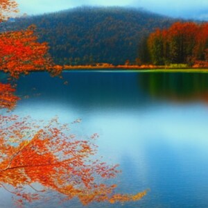 9 Fall Lake Picture Backgrounds for Zoom, Skype, Google Meet, Microsoft ...