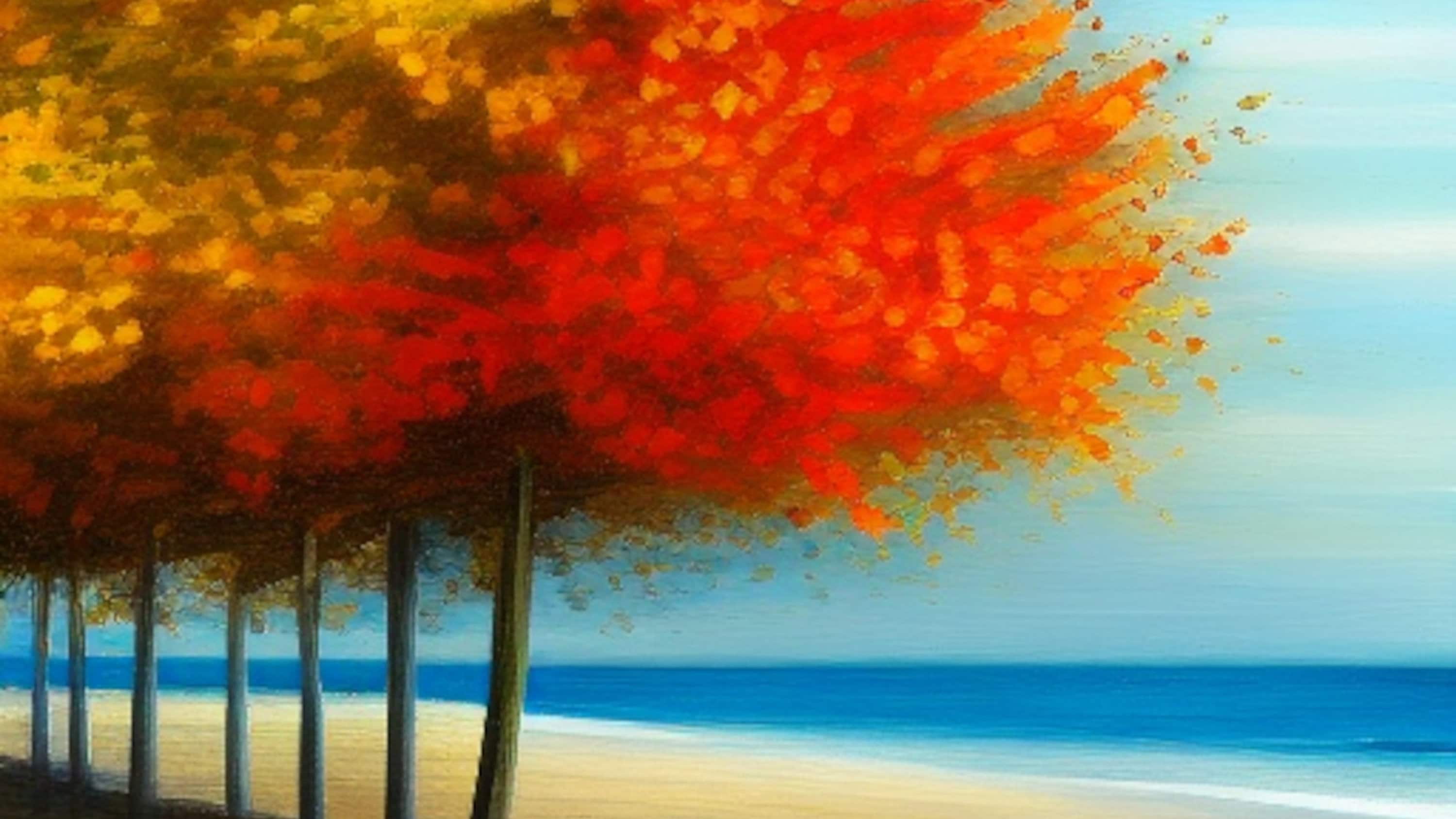 10 Fall Beach Picture Backgrounds for Zoom, Skype, Google Meet ...