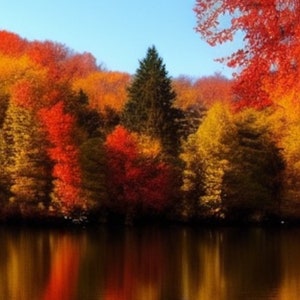 9 Fall Lake Picture Backgrounds for Zoom, Skype, Google Meet, Microsoft ...
