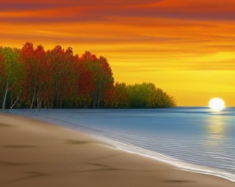 9 Fall Lake Picture Backgrounds for Zoom, Skype, Google Meet, Microsoft ...