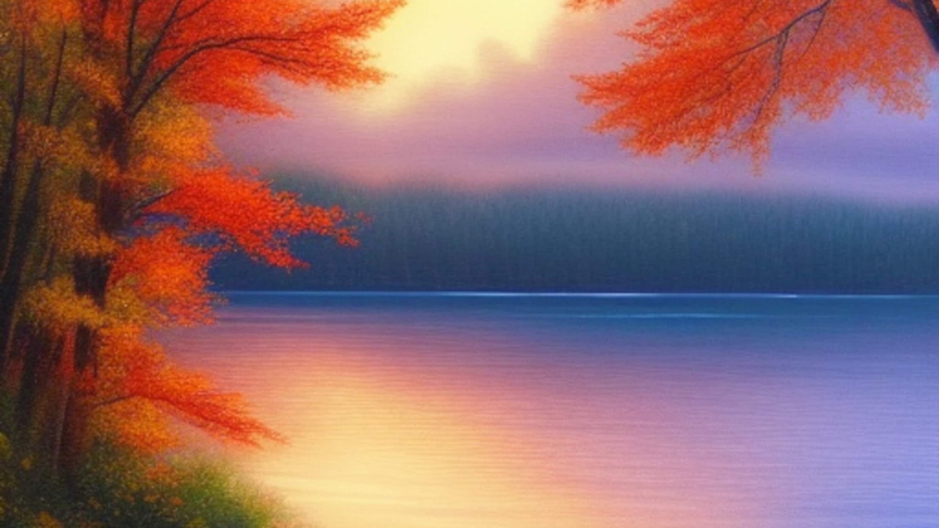 8 Fall Lake Picture Backgrounds for Zoom, Skype, Google Meet, Microsoft ...
