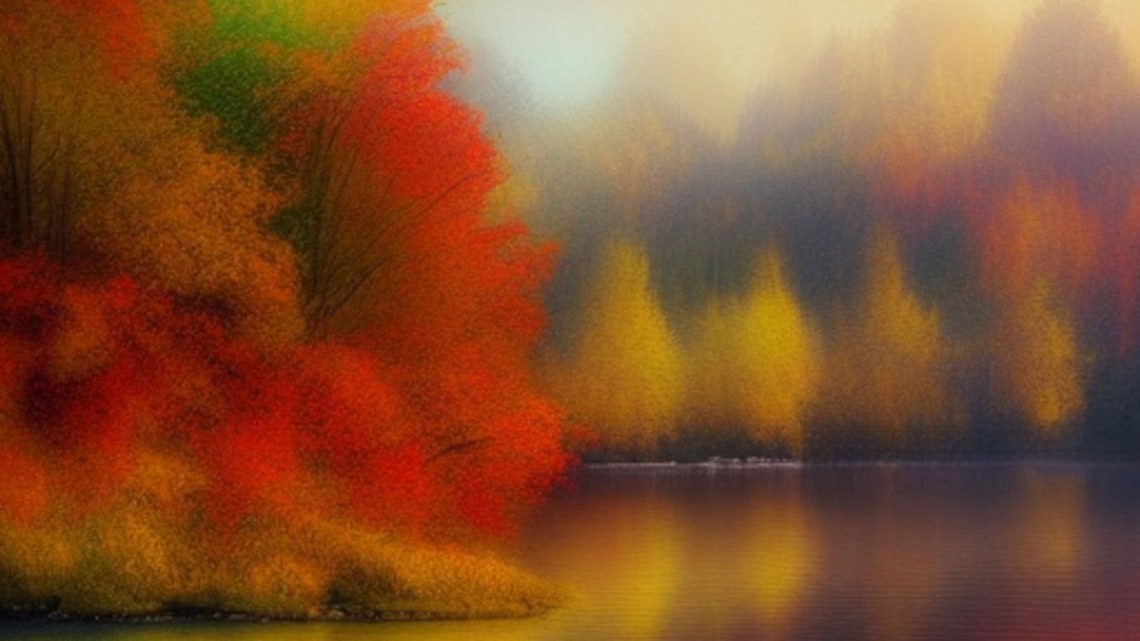 8 Fall Lake Picture Backgrounds for Zoom, Skype, Google Meet, Microsoft ...