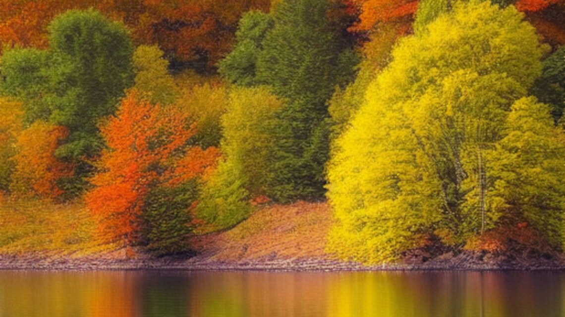 8 Fall Lake Picture Backgrounds for Zoom, Skype, Google Meet, Microsoft ...