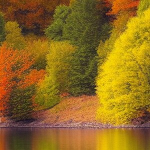 8 Fall Lake Picture Backgrounds for Zoom, Skype, Google Meet, Microsoft ...