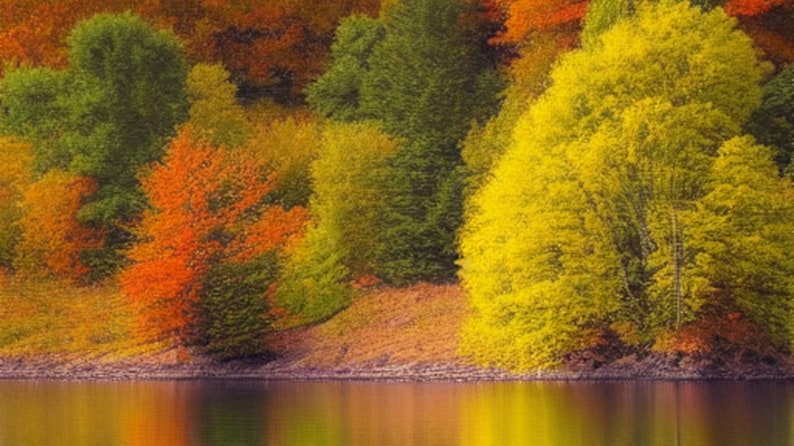 8 Fall Lake Picture Backgrounds for Zoom, Skype, Google Meet, Microsoft ...