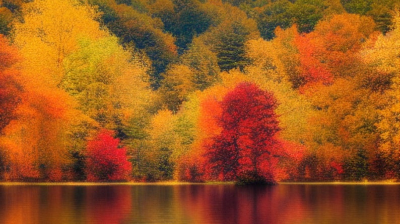 9 Fall Lake Picture Backgrounds for Zoom, Skype, Google Meet, Microsoft ...