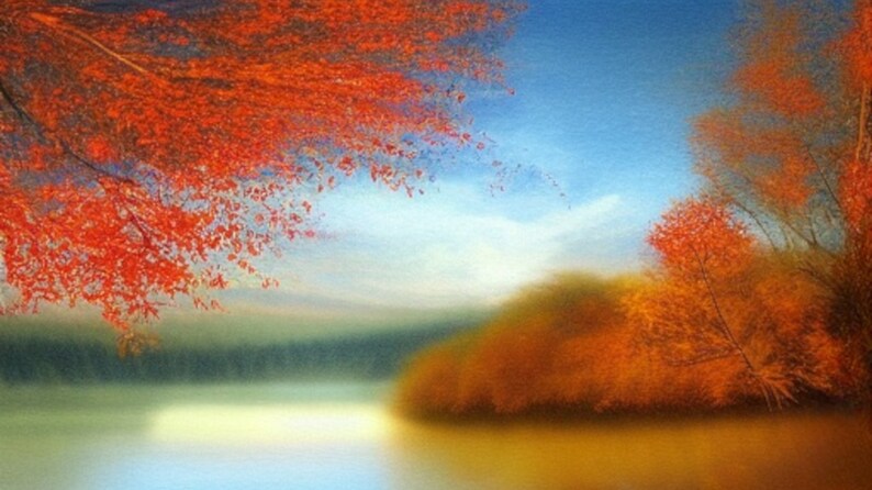 8 Fall Lake Picture Backgrounds for Zoom, Skype, Google Meet, Microsoft ...