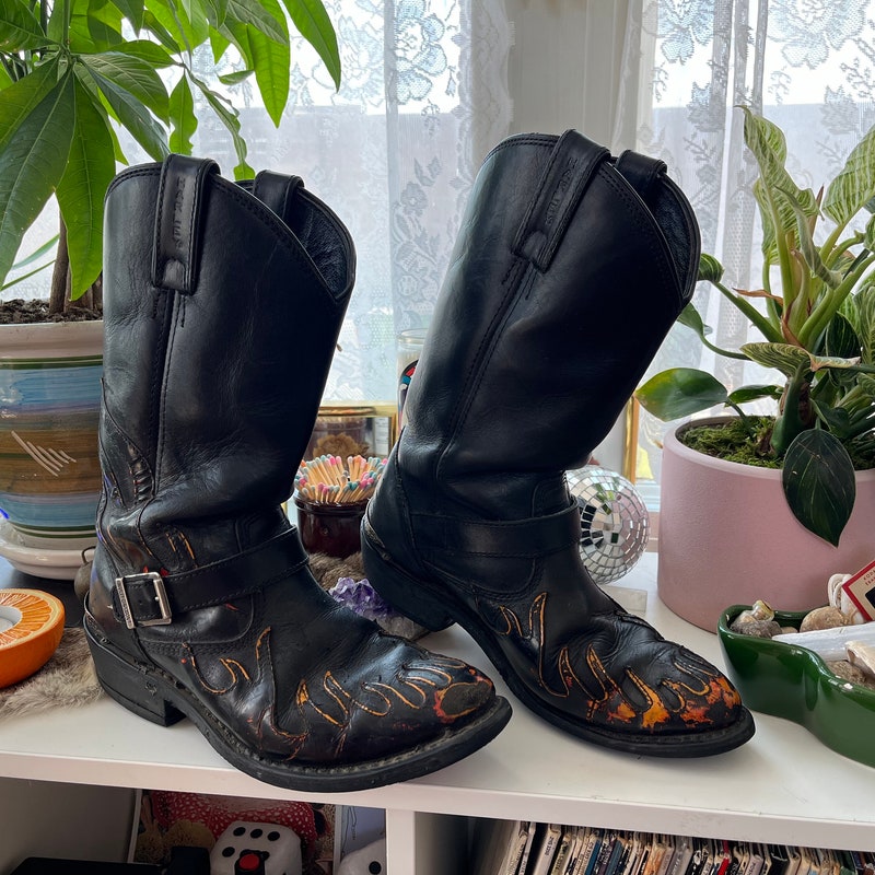 Flame Boots - Etsy