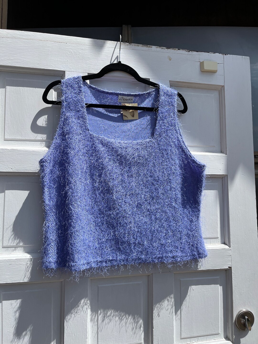 Vintage 90s Y2k Purple Textured Fuzzy Tank Top - Etsy