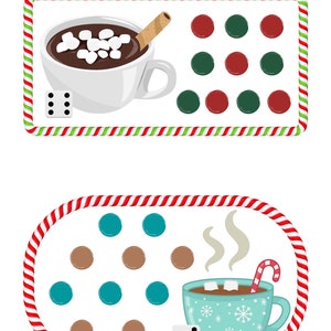 Christmas Dice Game, Printable Hot Cocoa Game - Etsy