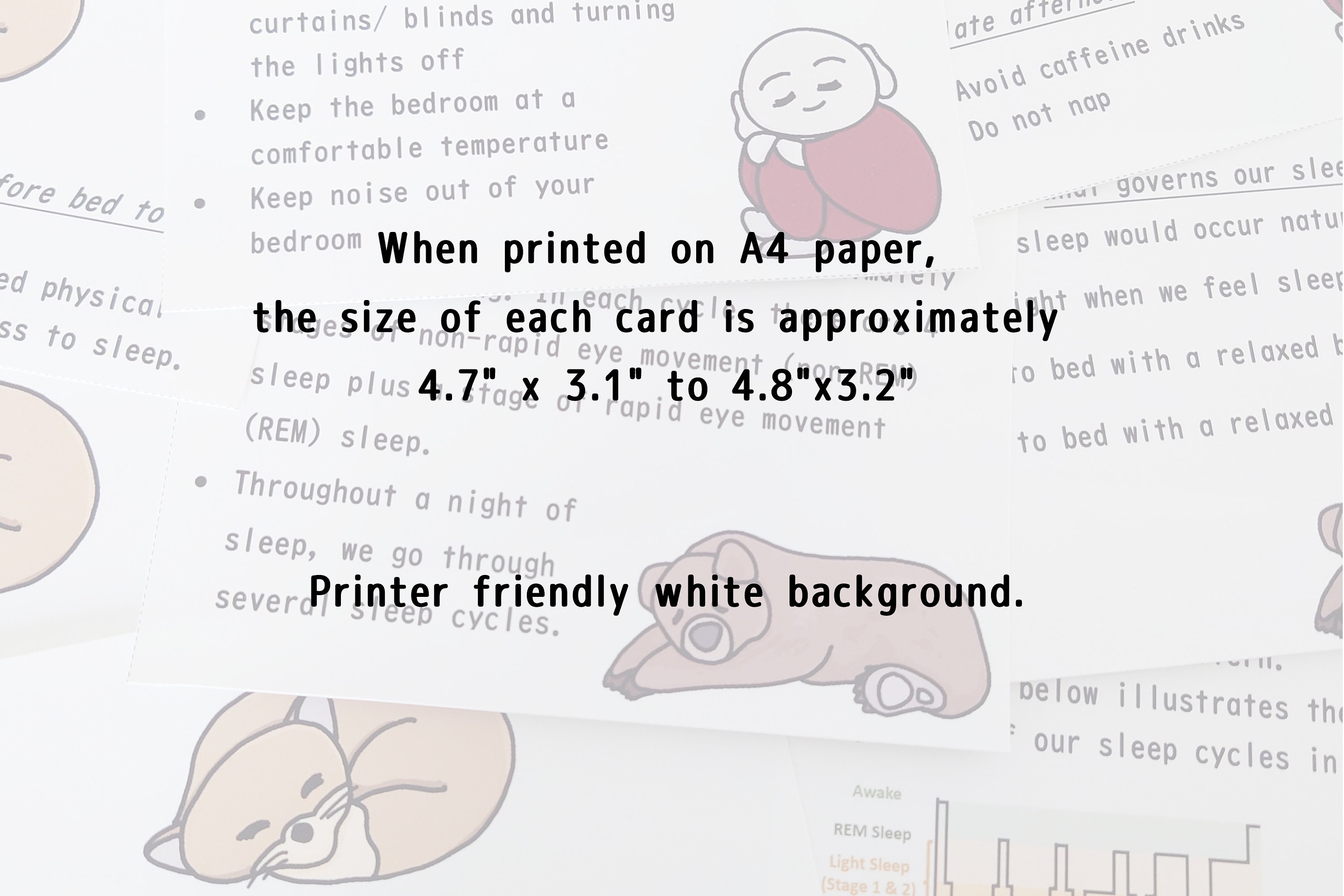 36 Insomnia Coping Cards Printable/ Coping Cards Digital Download/ Cbt ...