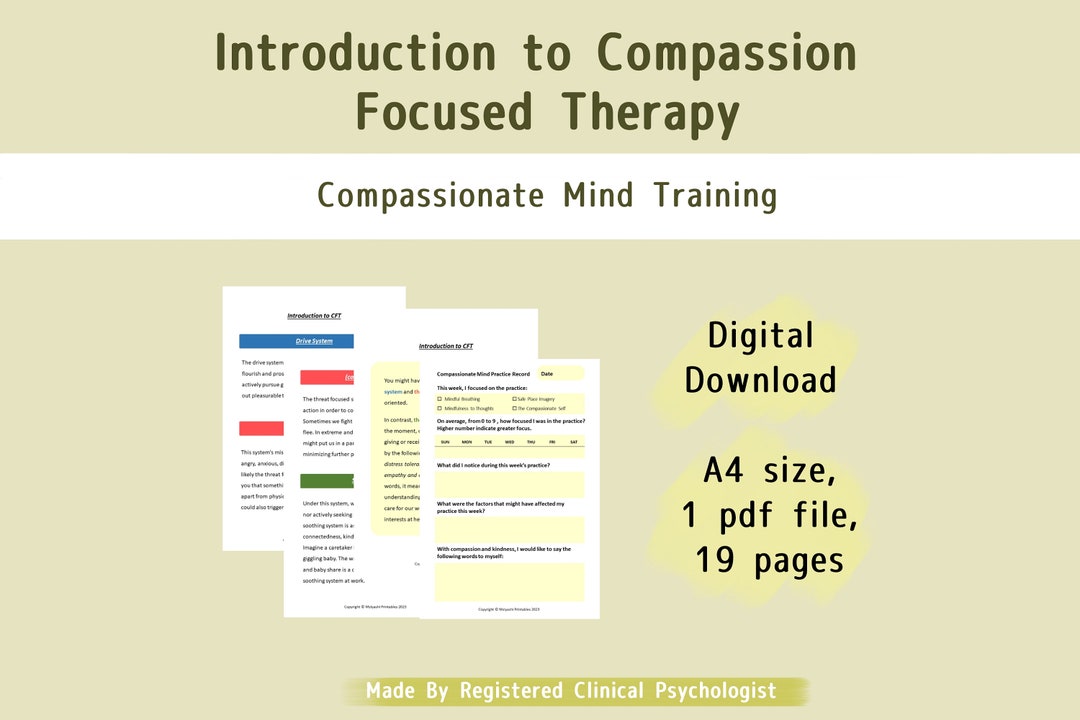 Introduction to Compassion Focused Therapy/ Compassionate Mind - Etsy