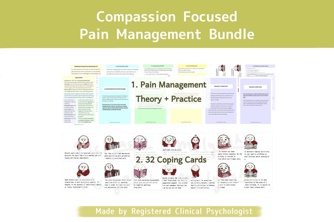 CFT Pain Management Worksheets & Coping Cards (digital Download) - Etsy